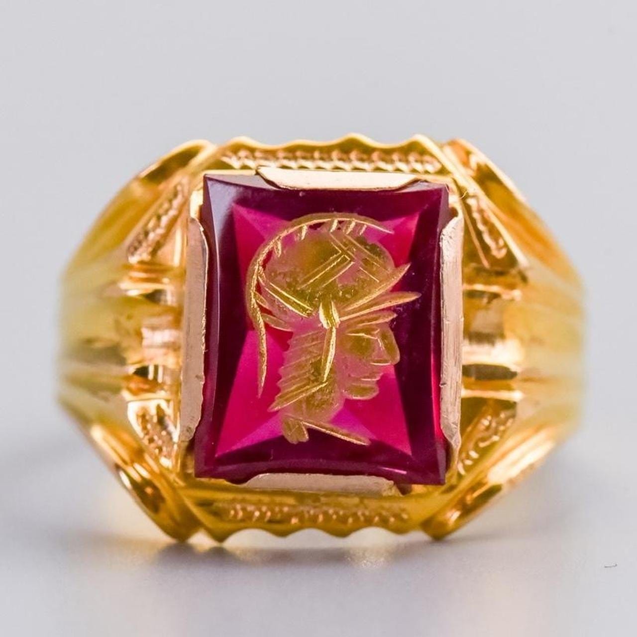 18K Gold Ruby Centurion Ring – Don Laurence Jewellery